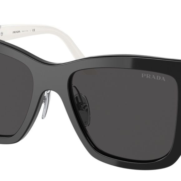 Prada | Accessories | Prada Triangle Logo Square Acetate Metal ...